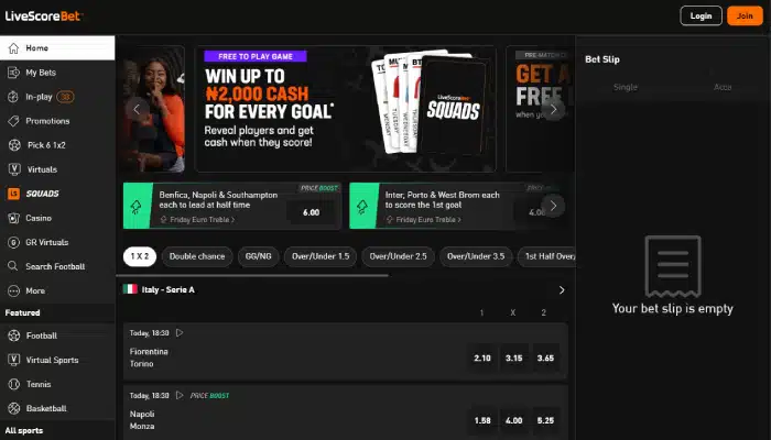 LiveScore Bet Registration | Guide In Nigeria